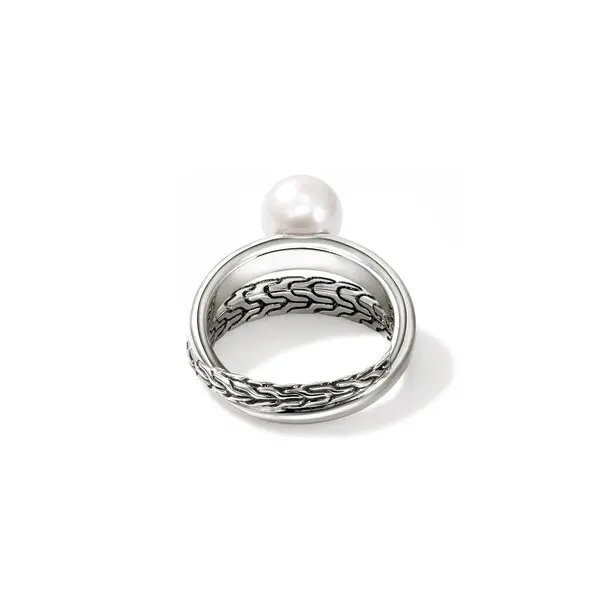 John Hardy Essential Pearl Ring - Sterling Silver