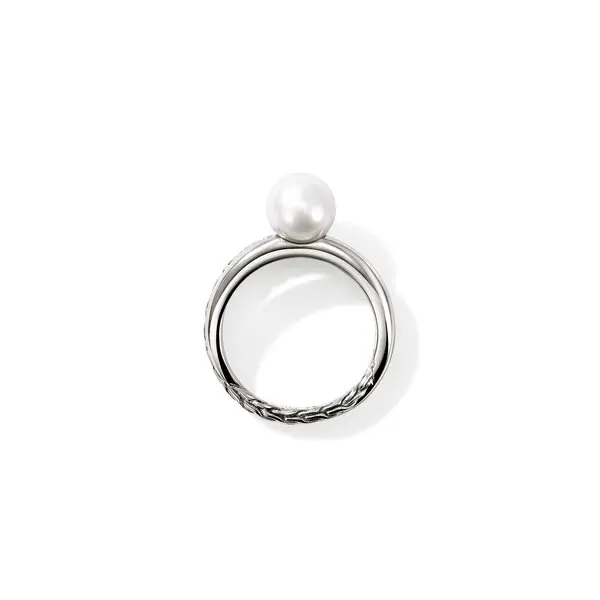 John Hardy Essential Pearl Ring - Sterling Silver