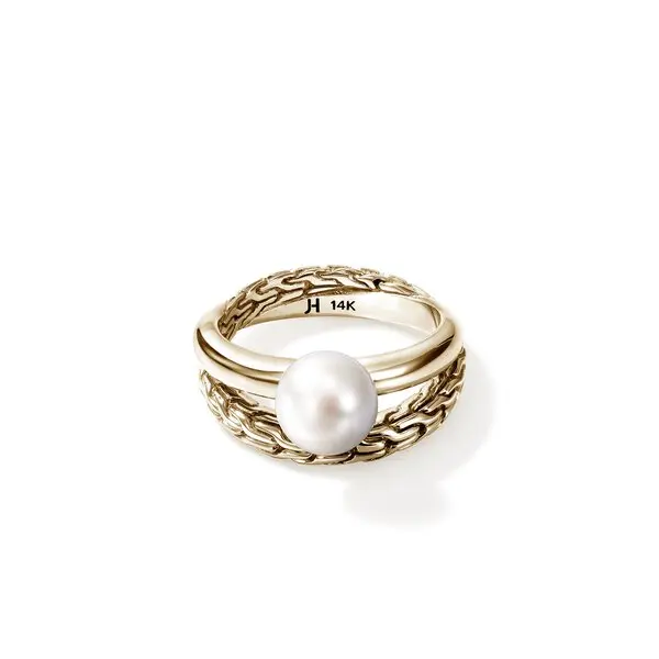 John Hardy Essential Pearl Ring - Gold