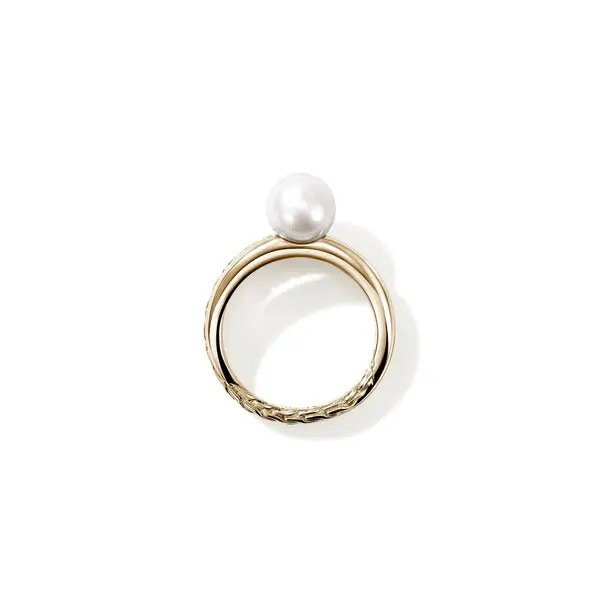 John Hardy Essential Pearl Ring - Gold