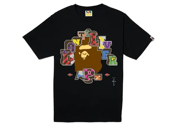 A BATHING APE X Cactus Jack X Don Toliver Iii Tee Shirt - Black