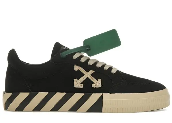 Off-White Vulc Low Top Sneakers - Black/beige/green