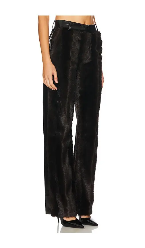 AKNVAS Barberini Faux Fur Pant - Black