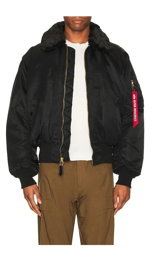 Alpha Industries B-15 Heritage Fit Flight Jacket - Black