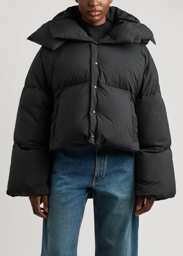 Alaïa Hooded Quilted Shell Jacket