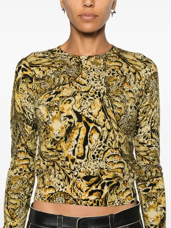 Just Cavalli Leopard-print Sweater
