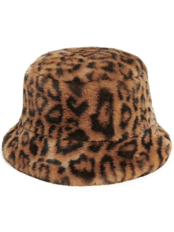 Apparis Amara Leopard Bucket Hat - Brown