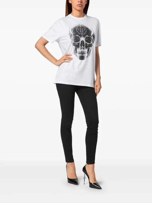 Philipp Plein Skull Rhinestone T-shirt
