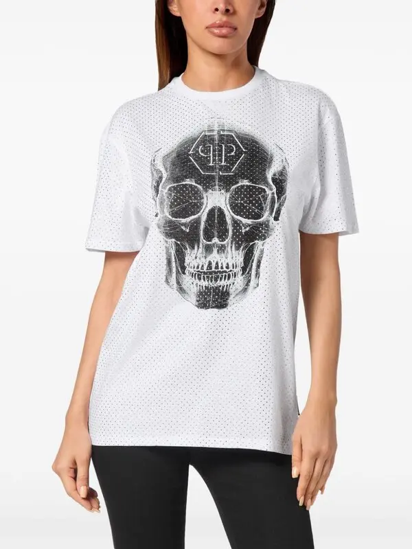 Philipp Plein Skull Rhinestone T-shirt