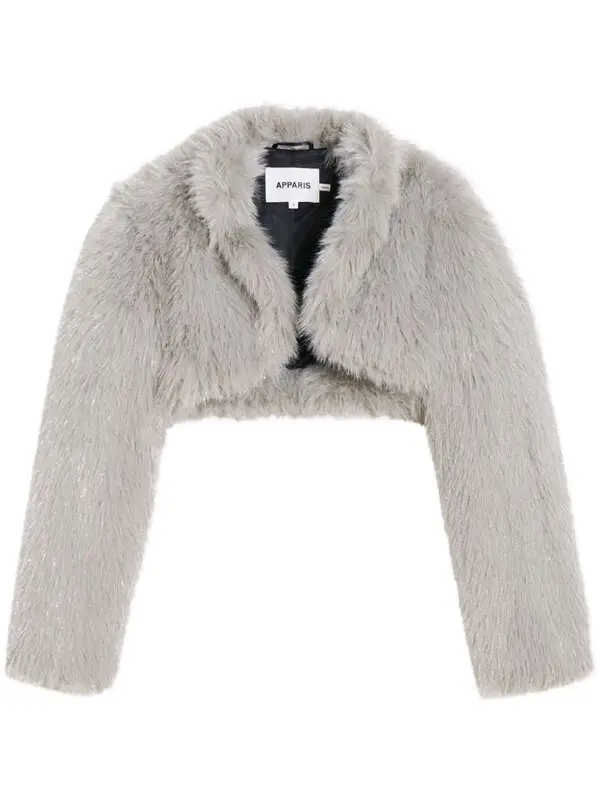 Apparis Odette Faux-fur Jacket - Grey
