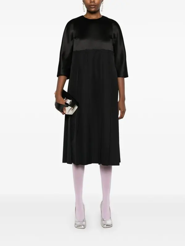 Comme Des Garçons Pleated Midi Dress