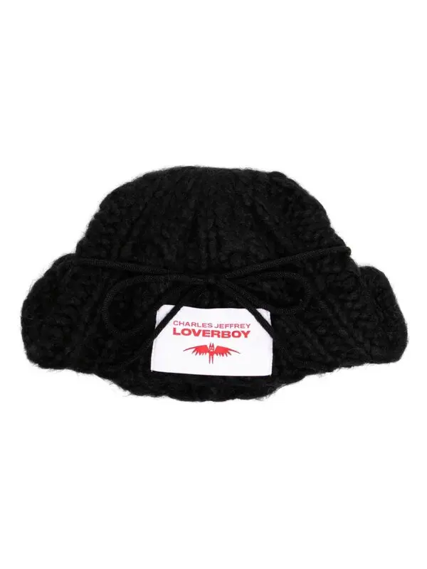 CHARLES JEFFREY Chunky Beanie - Black