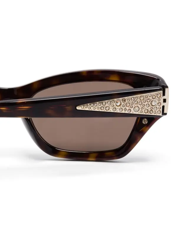 SWAROVSKI Crystal-embellished Cat-eye Sunglasses - Brown