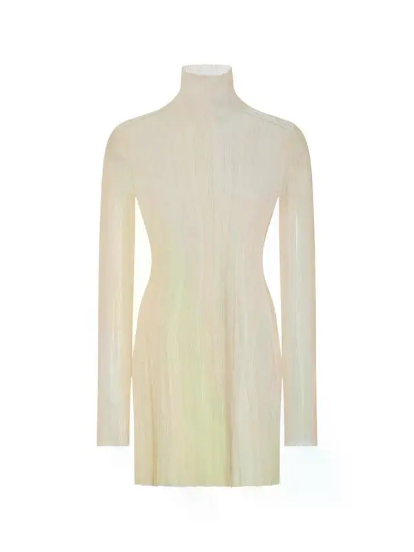 Rosetta Getty Sheer Plissé Dress