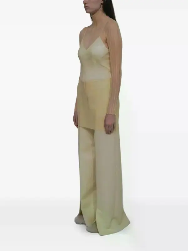 Rosetta Getty Sheer Plissé Dress