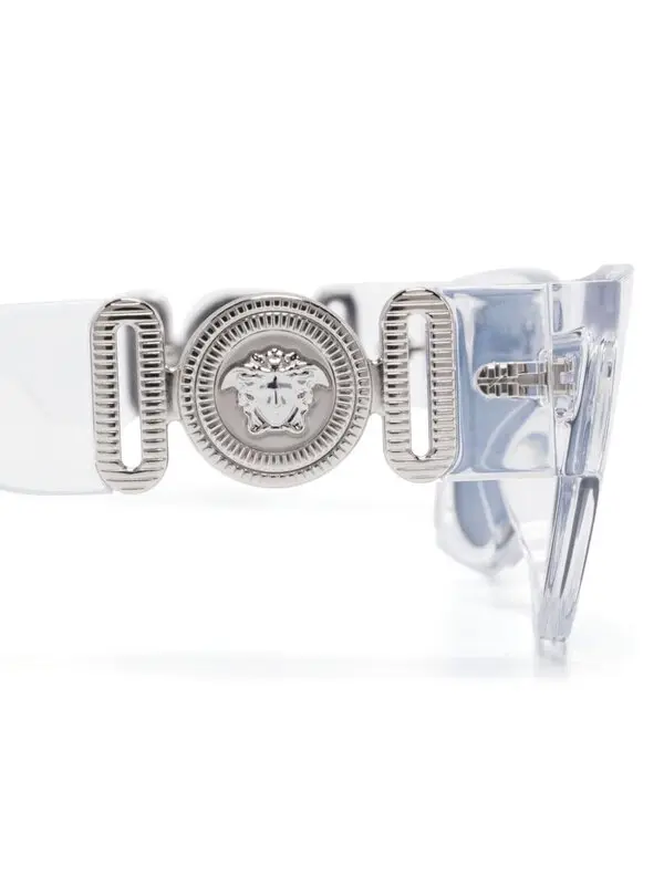 Versace Medusa Head-plaque Sunglasses - White