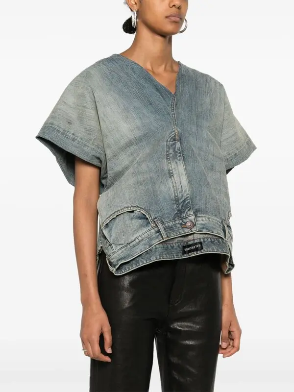 Balenciaga Denim Pants Top