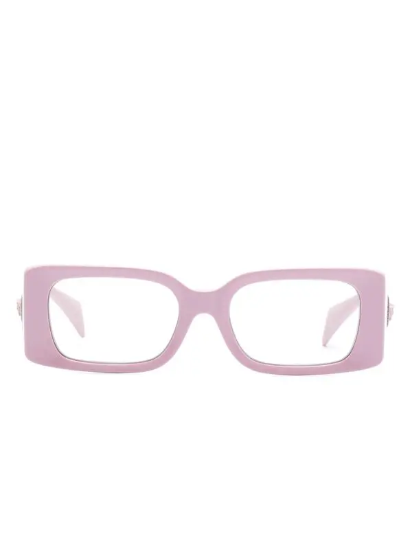 Versace Medusa Medallion Rectangle Sunglasses - Pink