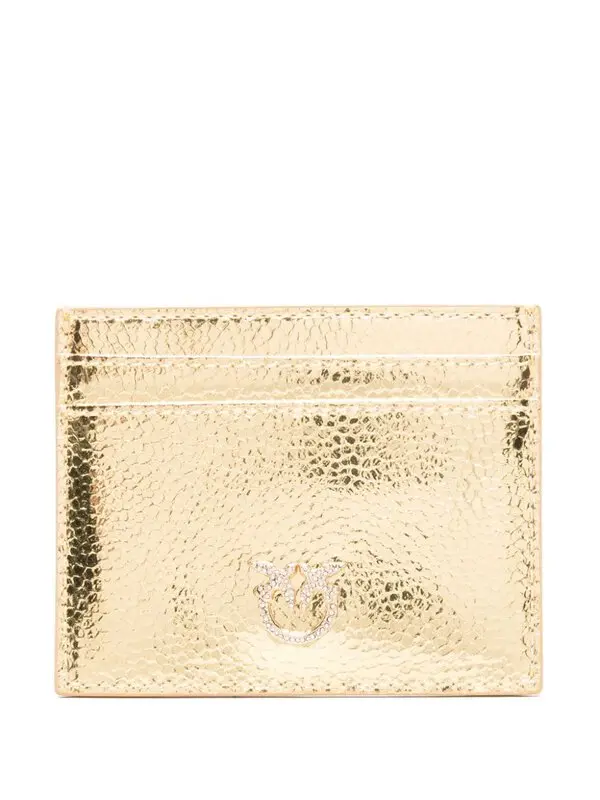 Pinko Leather Wallet - Gold