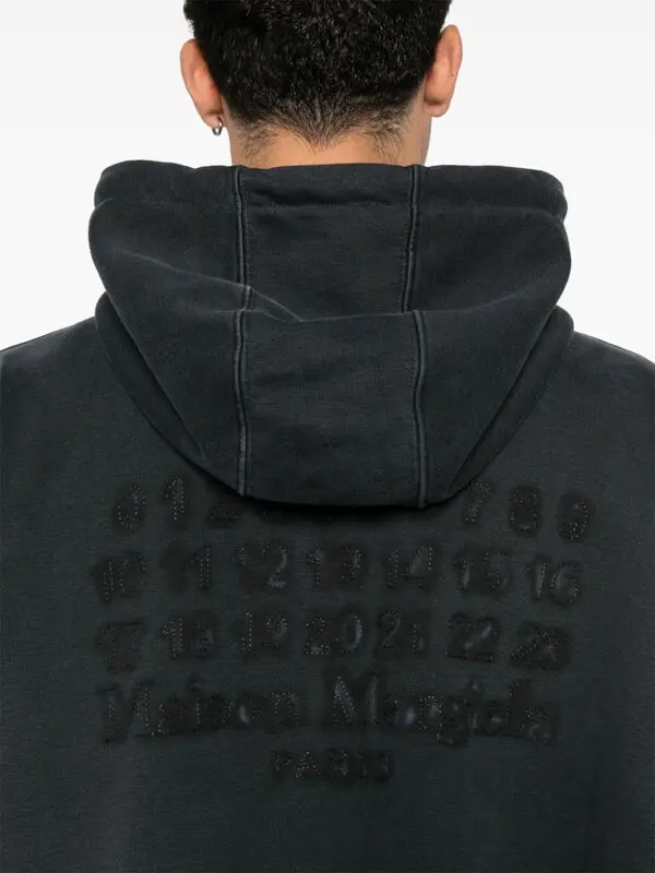 MAISON MARGIELA Embroidered Logo Hoodie