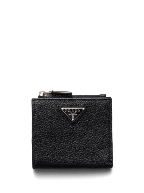 Prada Small Leather Wallet - Black