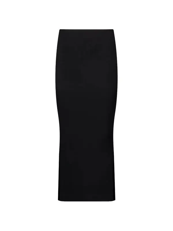 Thom Browne Wool Hobble Maxi Skirt - Black