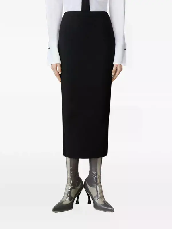 Thom Browne Wool Hobble Maxi Skirt