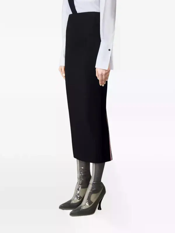 Thom Browne Wool Hobble Maxi Skirt
