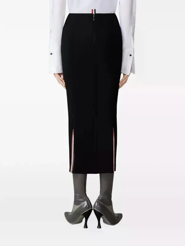 Thom Browne Wool Hobble Maxi Skirt