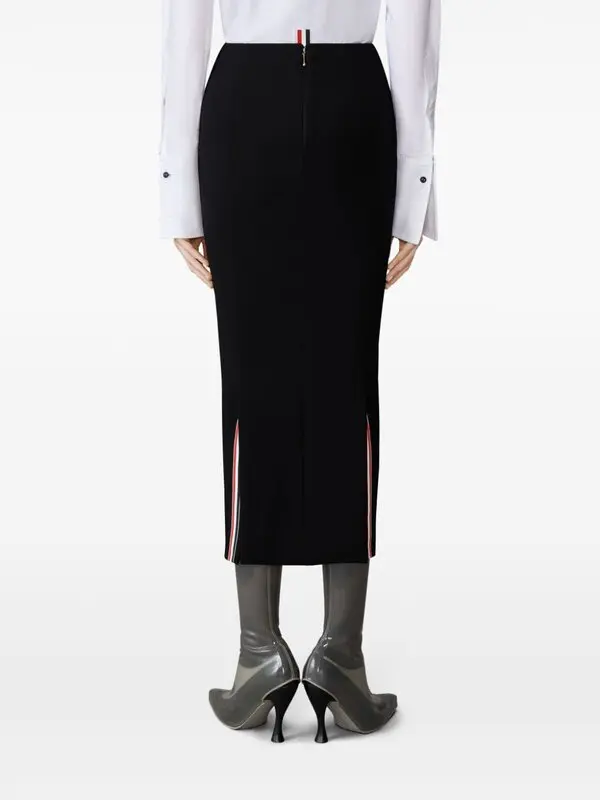 Thom Browne Wool Hobble Maxi Skirt