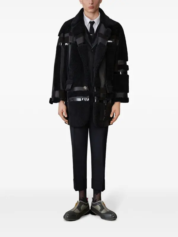 Thom Browne Panelled Shearling Jacket