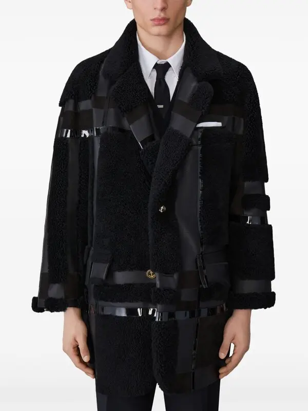 Thom Browne Panelled Shearling Jacket