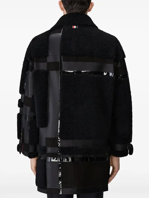 Thom Browne Panelled Shearling Jacket