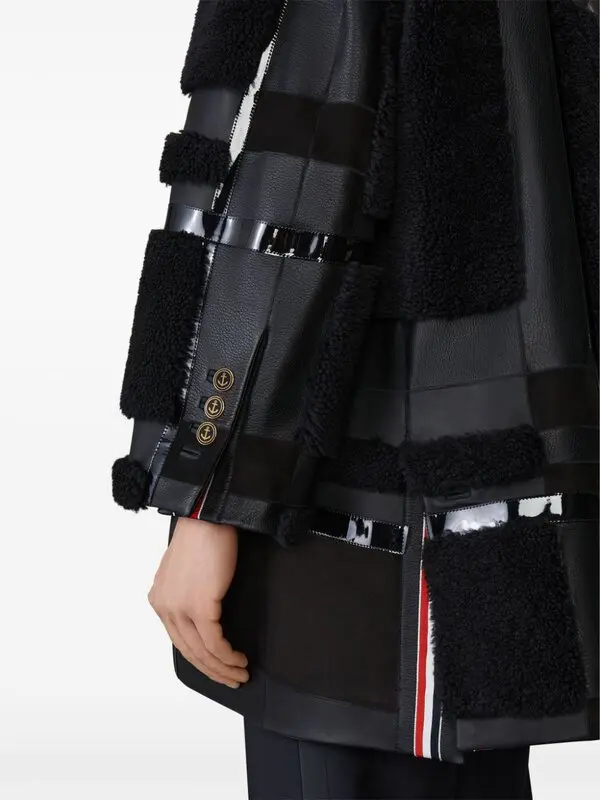 Thom Browne Panelled Shearling Jacket