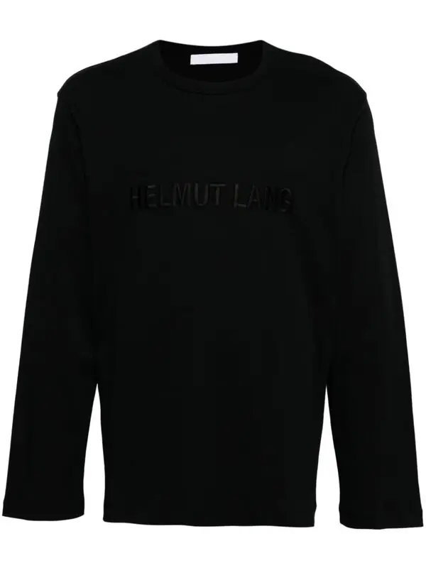 Helmut Lang Logo-embroidered T-shirt - Black
