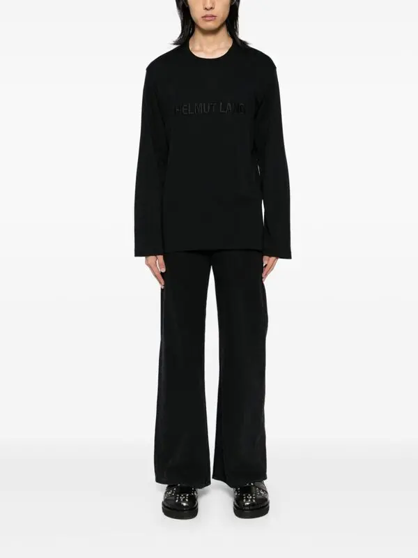 Helmut Lang Logo-embroidered T-shirt - Black