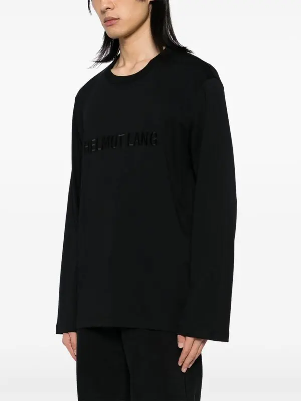 Helmut Lang Logo-embroidered T-shirt - Black