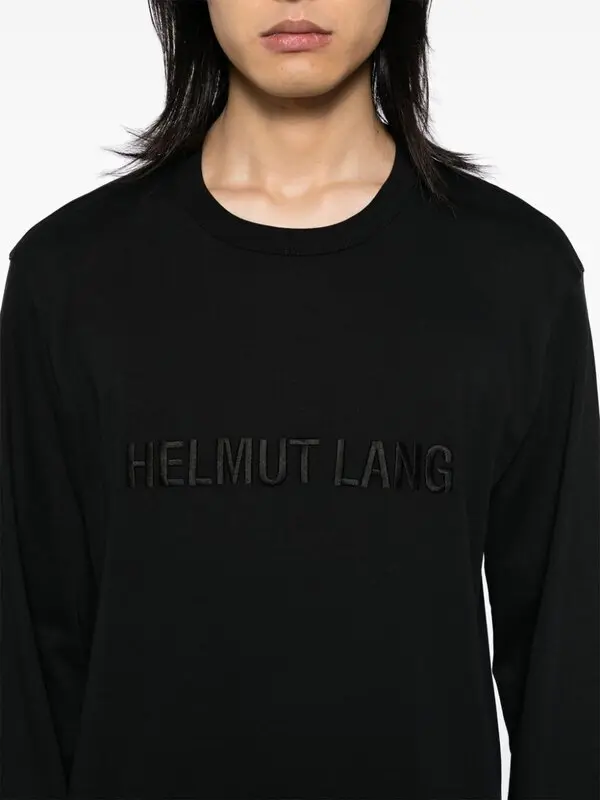 Helmut Lang Logo-embroidered T-shirt - Black