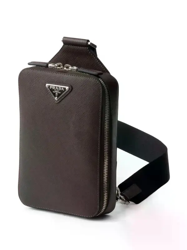Prada Saffiano Leather Bag - Brown
