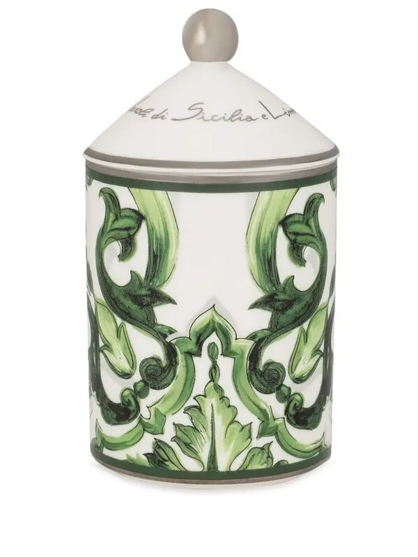 Dolce & Gabbana Porcelain Scented Candle - Green