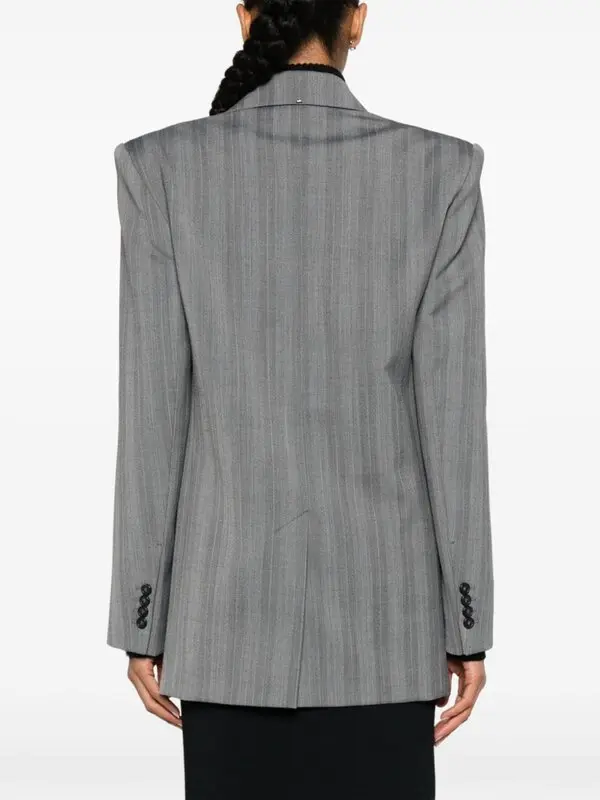 Sportmax Merlot Double-breasted Blazer