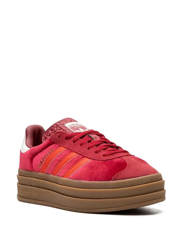 Adidas Gazelle Bold Velvet Pack Sneakers - Red