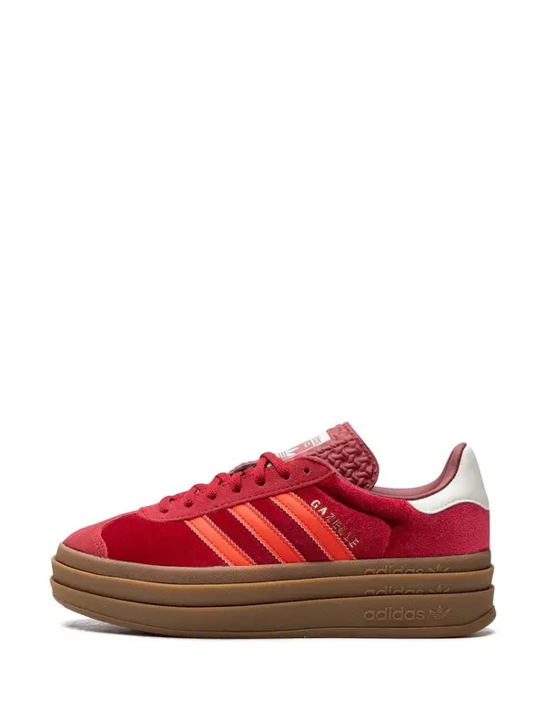 Adidas Gazelle Bold Velvet Pack Sneakers - Red