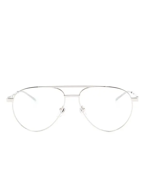 Gucci Pilot Frame Glasses - Silver