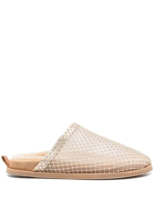 FORTE_FORTE Rhinestone-embellished Slippers