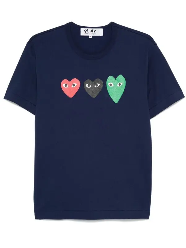 Play Comme Des Garcon Heart-print T-shirt
