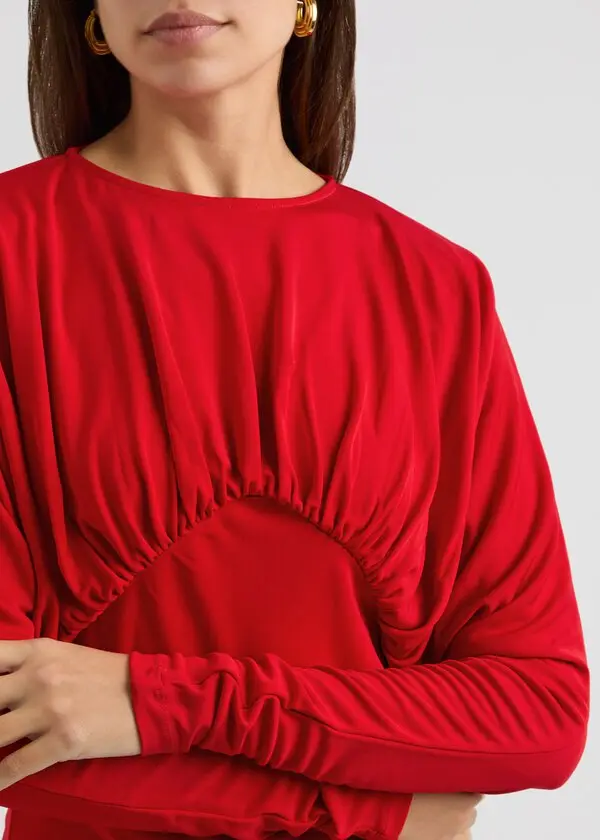 16Arlington Anve Draped Jersey Top