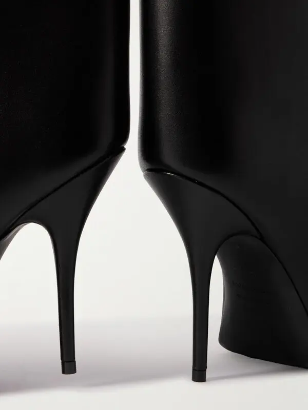 Balenciaga Wader Leather Knee High Boots