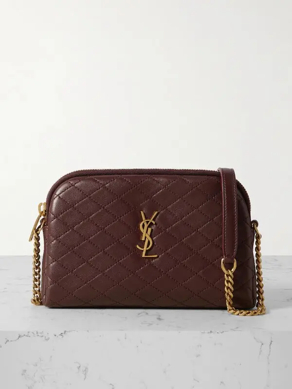 Saint Laurent Gaby Shoulder Bag - Burgundy