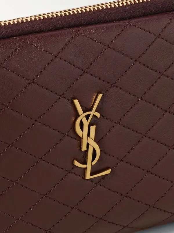 Saint Laurent Gaby Shoulder Bag - Burgundy